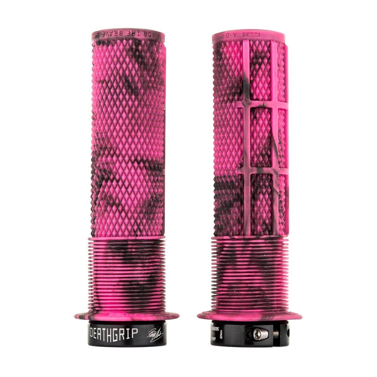 DMR Deathgrip Flange Grips Marble Pink Thick